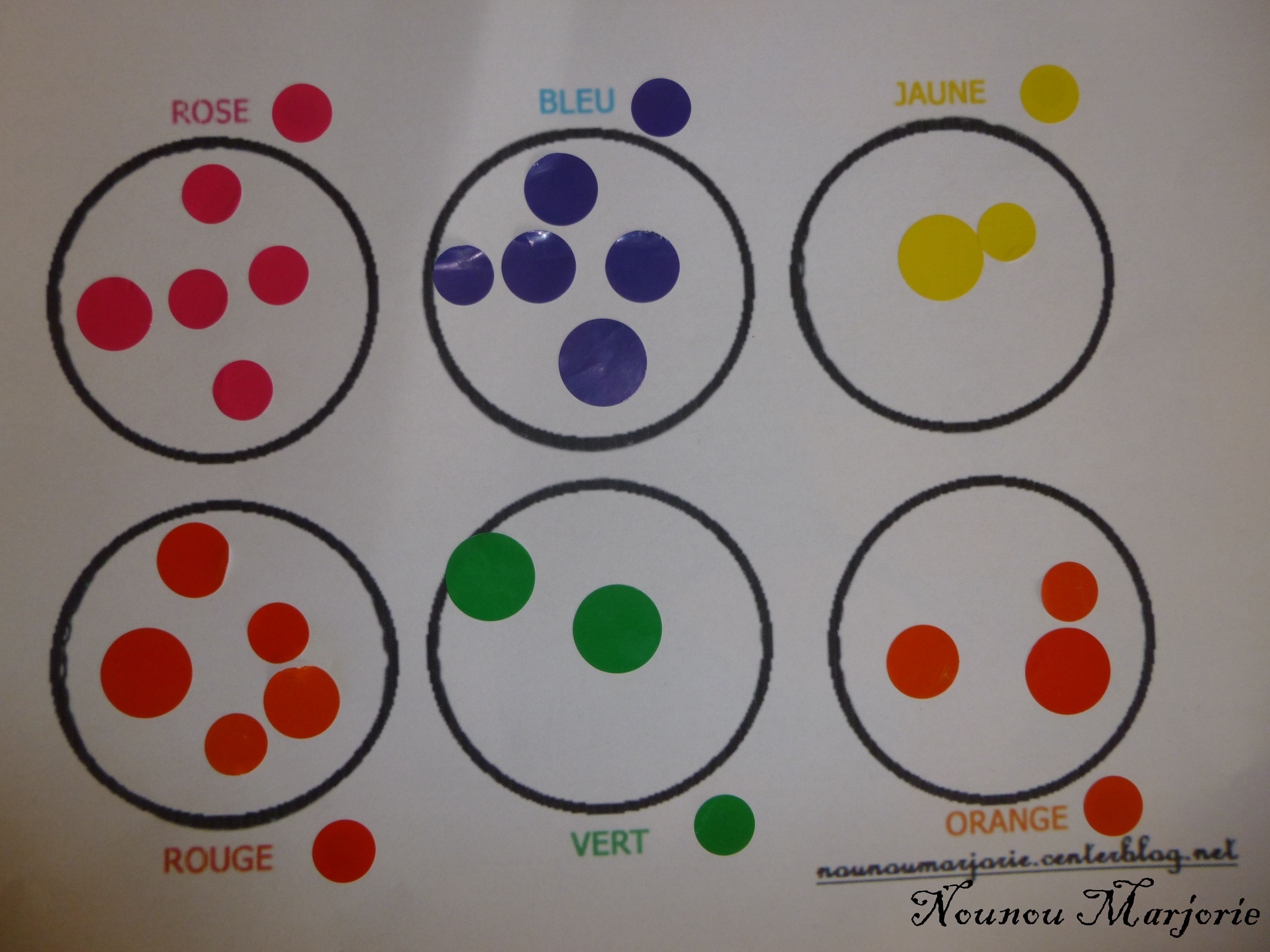 Activité couleurs et formes